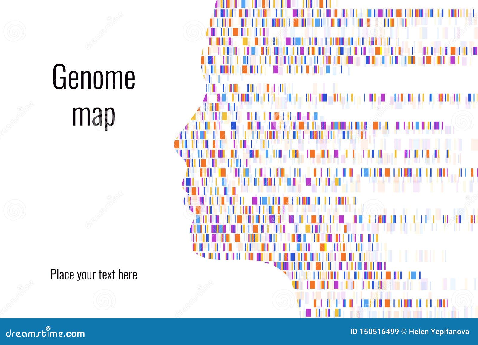 Dna Test Infographic. Vector Illustration. Genome Sequence Map ...