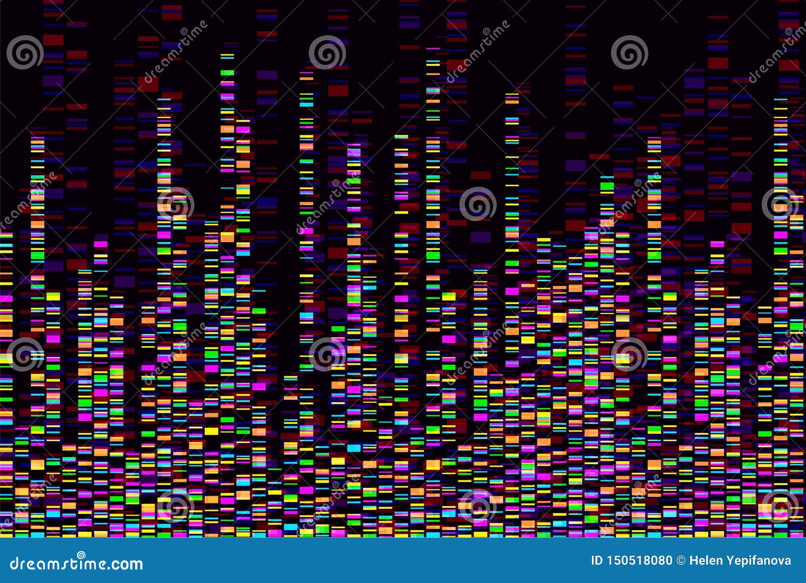 Dna Test Infographic. Vector Illustration. Genome Sequence Map ...