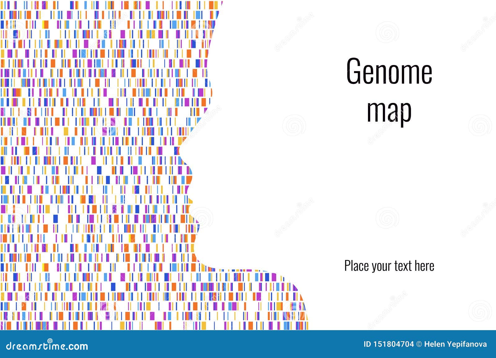 Dna Test Infographic. Vector Illustration. Genome Sequence Map ...