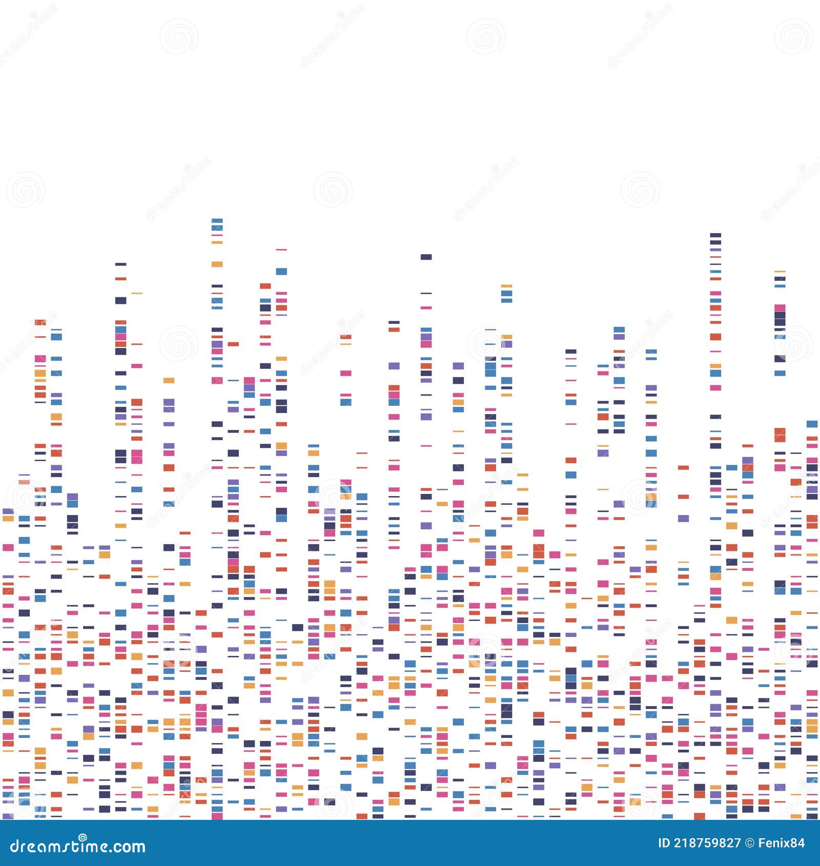 DNA Test Visualization. Vector Science Background. Encoded Genealogy ...