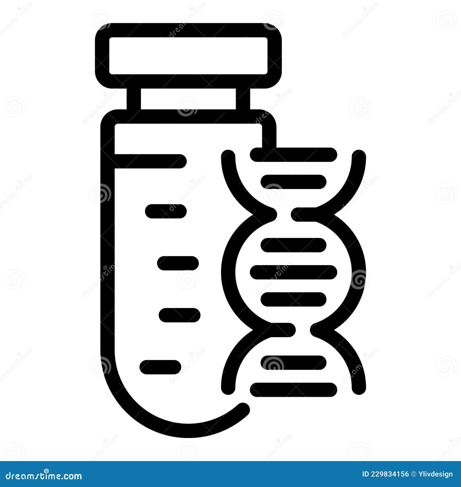 Vector DNA, Genetic Sign, Elements, Illustration Pictogram Isolated On ...