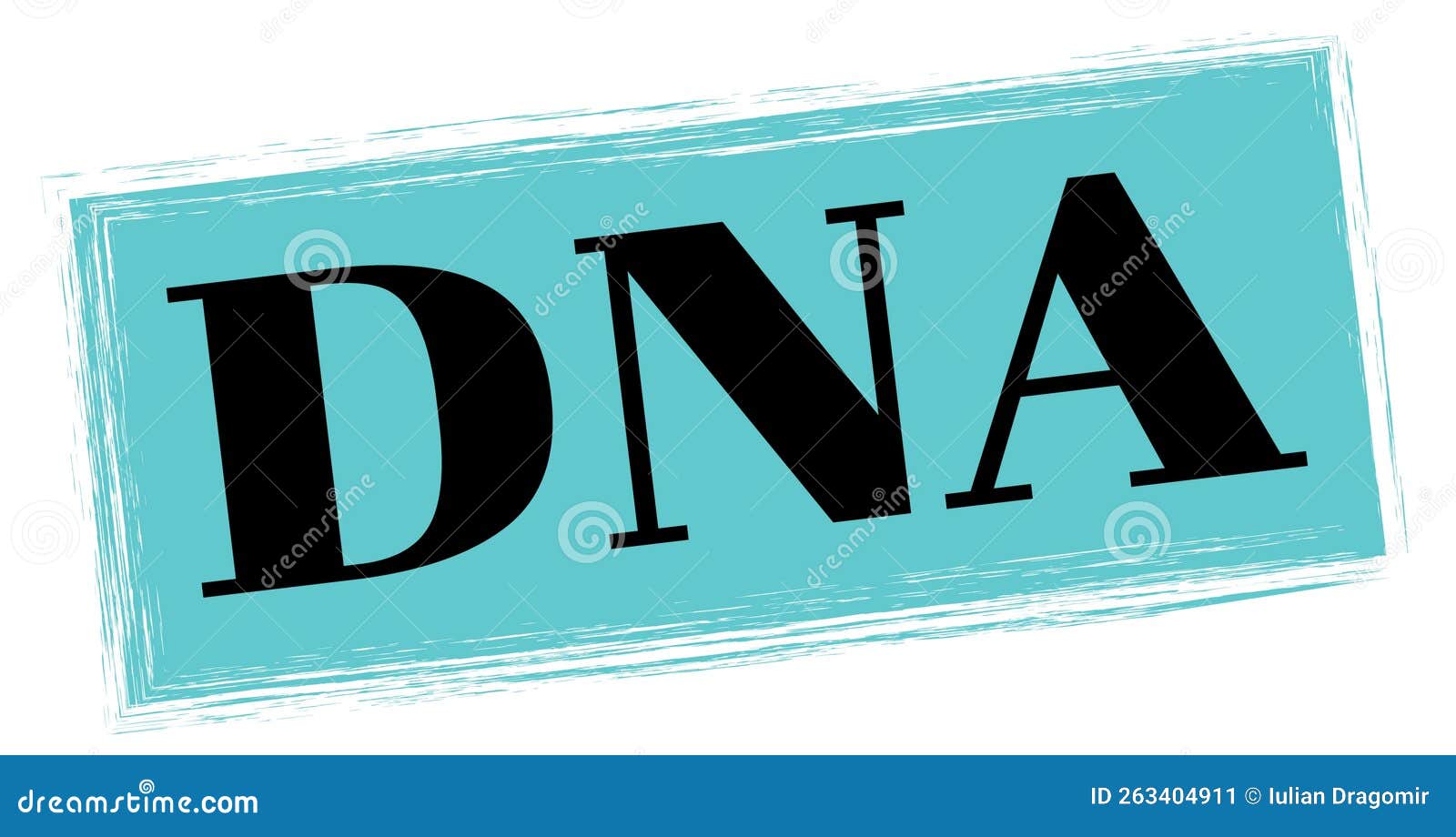 DNA Text Written on Blue-black Stamp Sign Stock Illustration ...