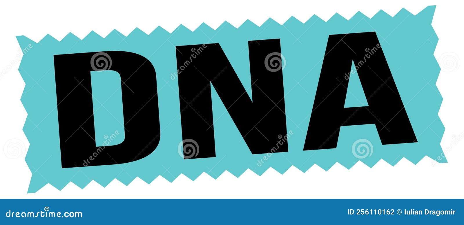 DNA Text Written on Blue-black Stamp Sign Stock Illustration ...