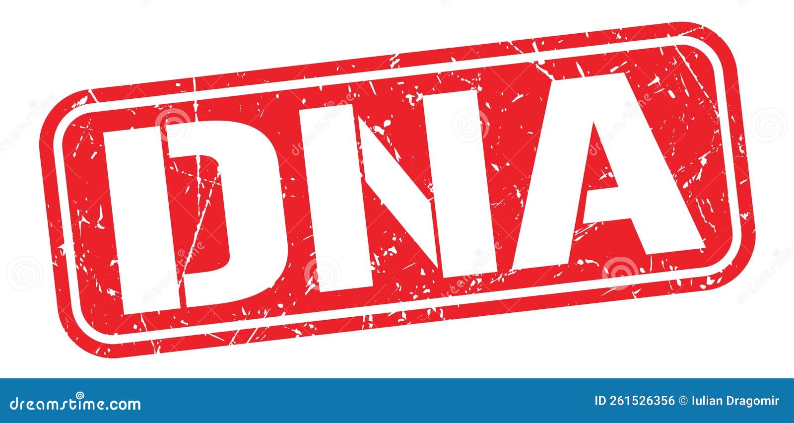 DNA Text Written on Red Stamp Sign Stock Illustration - Illustration of ...