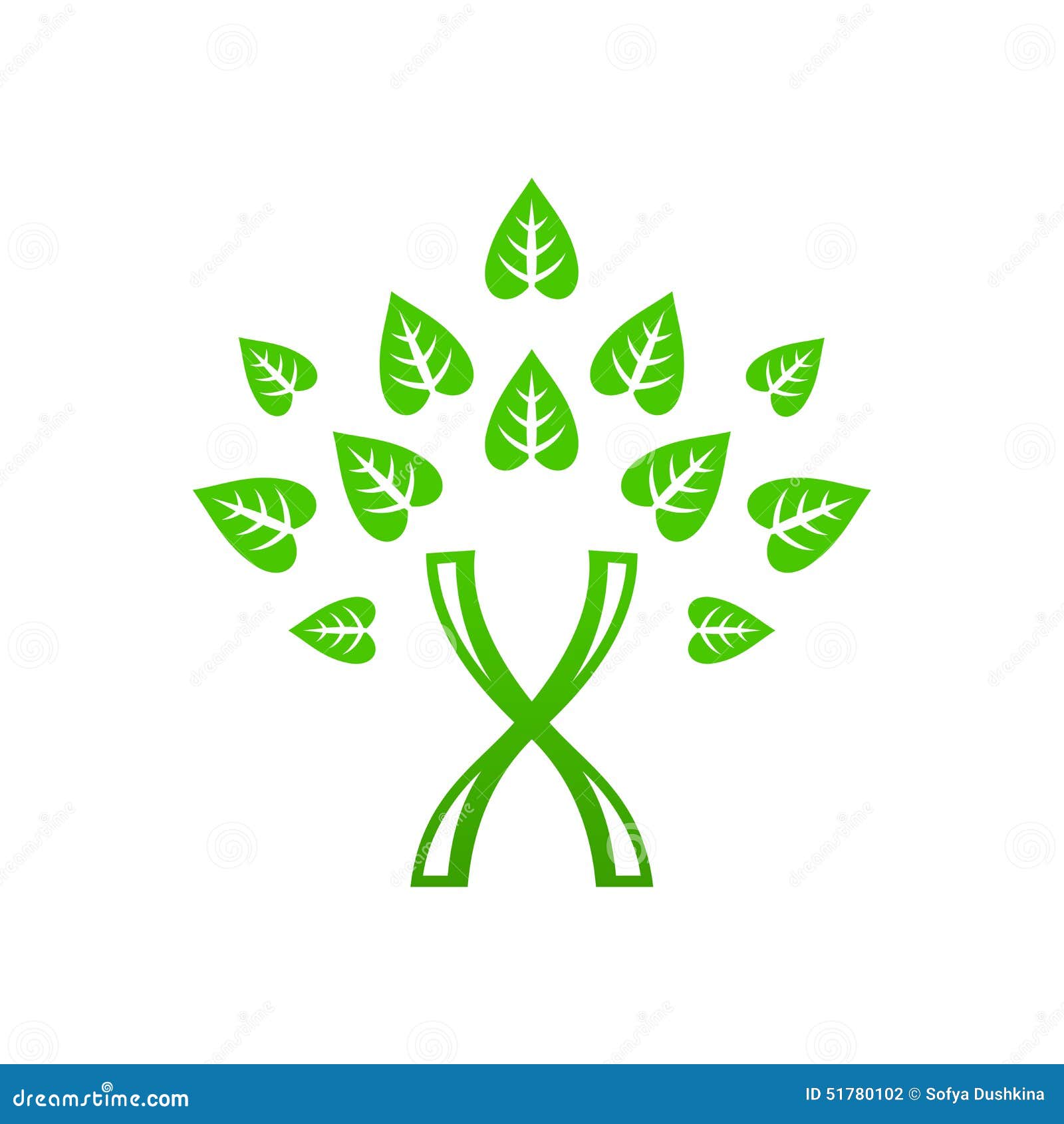 DNA tree icon stock illustration. Illustration of branch - 51780102