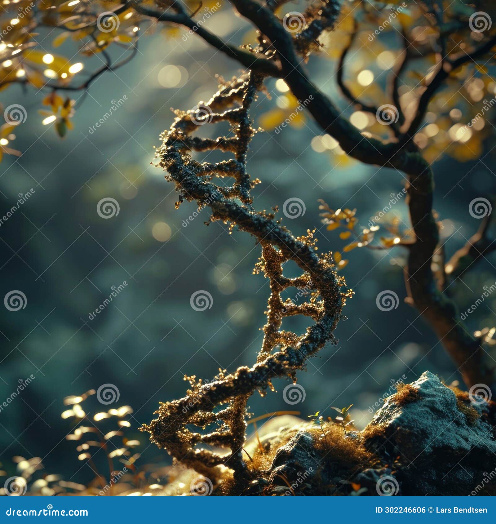 DNA Tree: Life Science Concept - AI Generated Stock Illustration ...