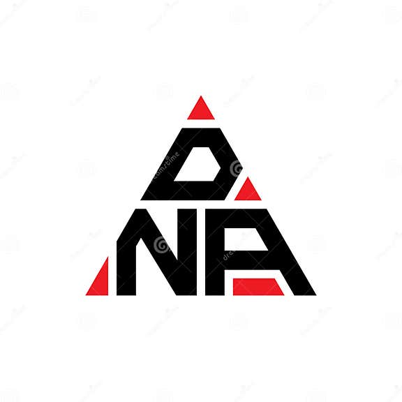 DNA Triangle Letter Logo Design with Triangle Shape. DNA Triangle Logo ...