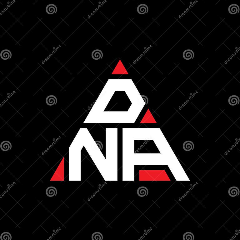 DNA Triangle Letter Logo Design with Triangle Shape. DNA Triangle Logo ...