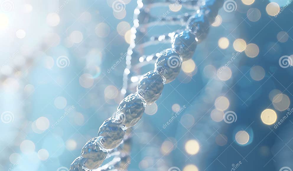 DNA under a microscope stock image. Image of anatomy - 321688407