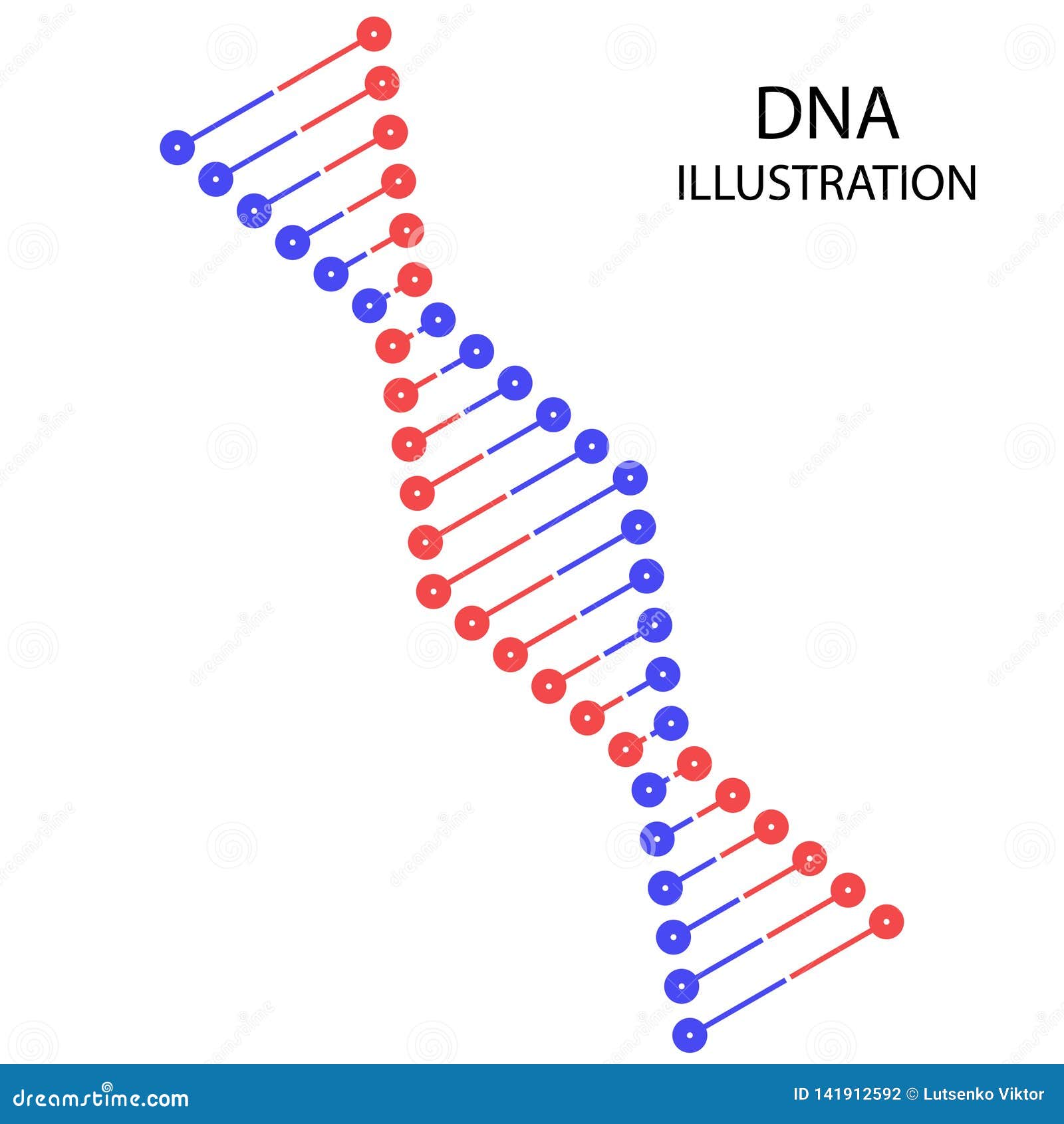 Fun Dna Vector Illustration Stock Vector - Illustration of spiral ...