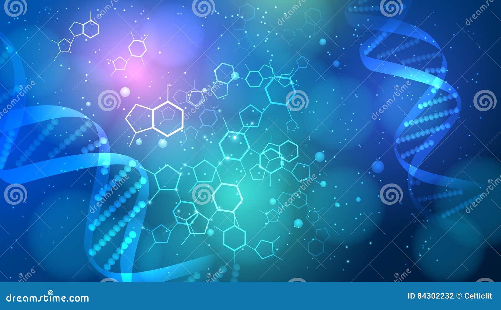 DNA Vector Medical Background Stock Vector - Illustration of human ...
