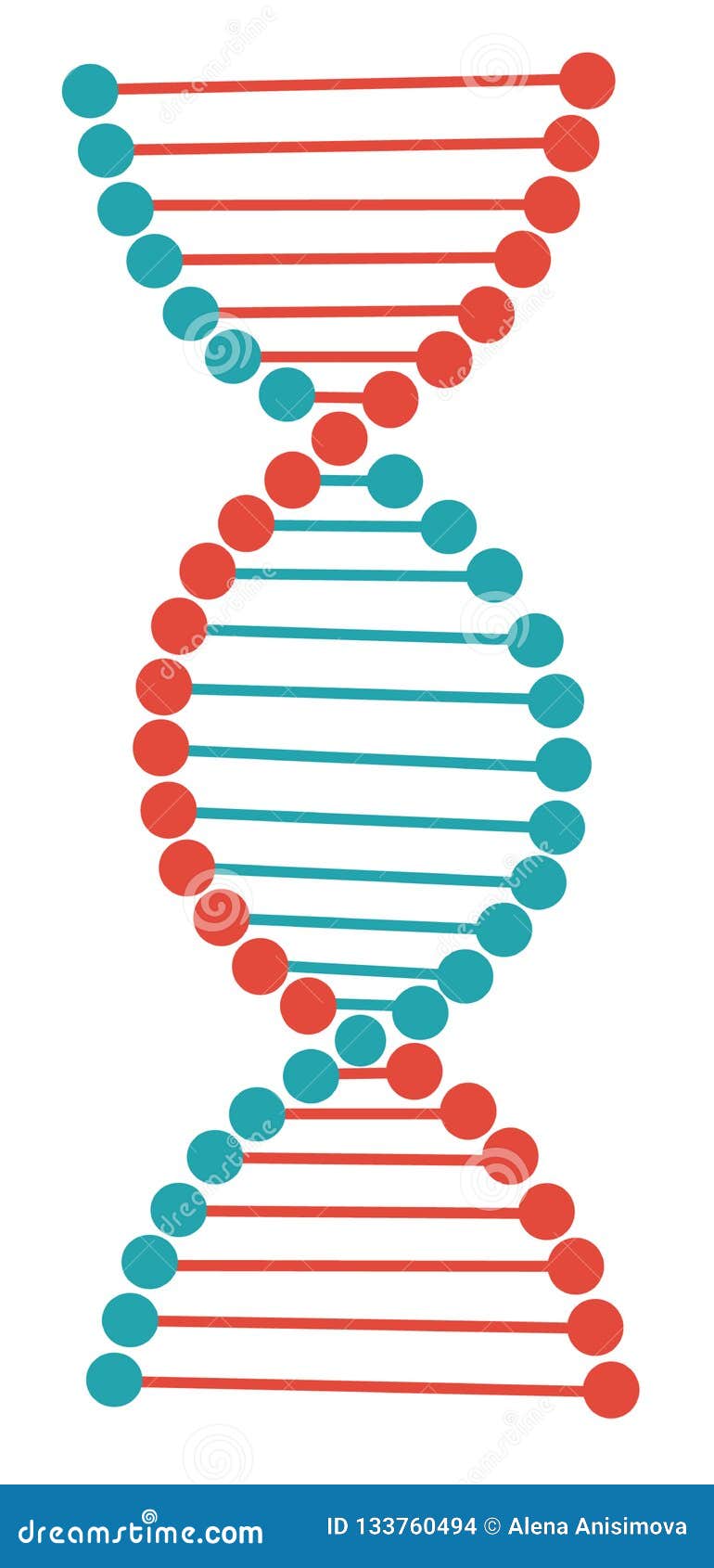 Dna Vector. Research in Laboratory. Flat Cartoon Illustration Vector ...