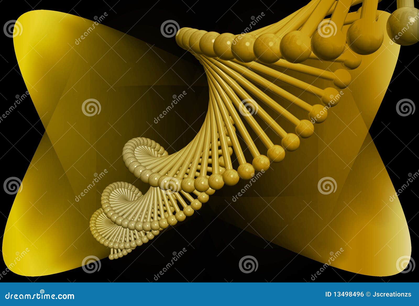 DNA yellow stock illustration. Illustration of digital - 13498496