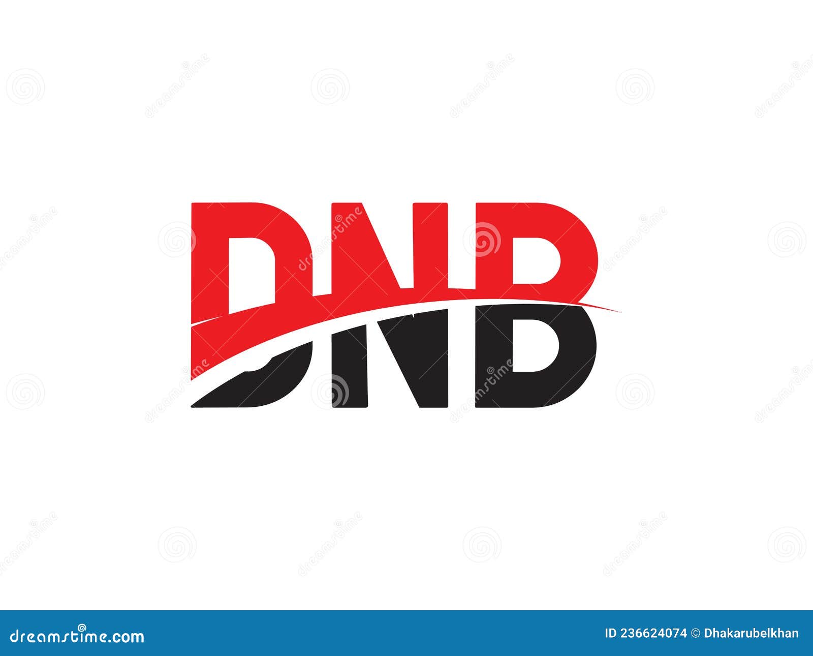 DNB Letter Initial Logo Design Vector Illustration Stock Vector ...