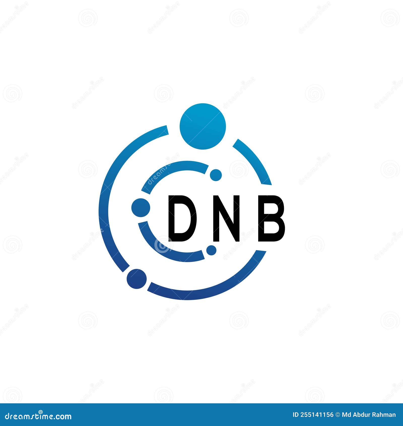DNB Letter Logo Design on White Background. DNB Creative Initials ...