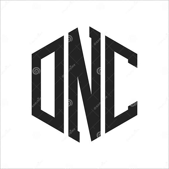 DNC Logo Design. Initial Letter DNC Monogram Logo Using Hexagon Shape ...