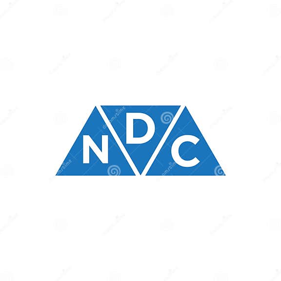 DNC 3 Triangle Shape Logo Design on White Background. DNC Creative ...