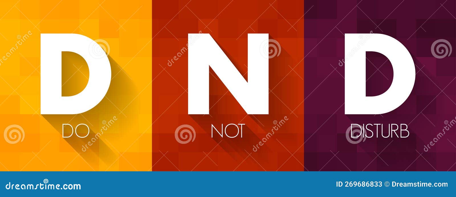 DND - Do Not Disturb Acronym Text Concept for Presentations and Reports ...