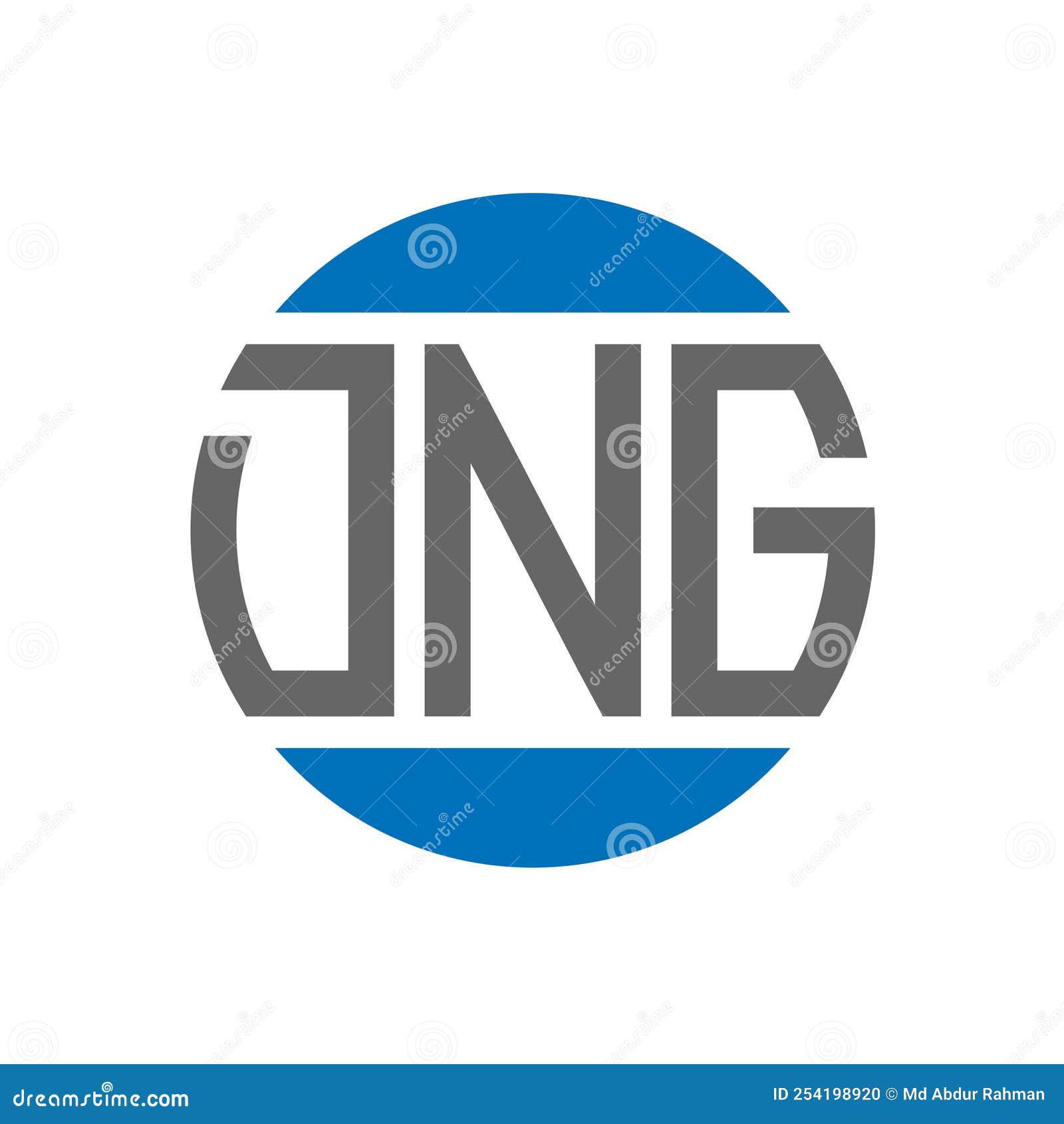 DNG Letter Logo Design on White Background. DNG Creative Initials ...