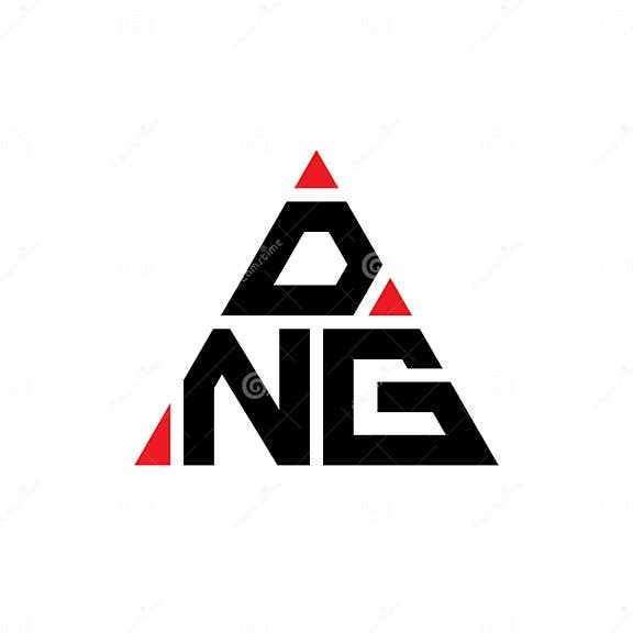 DNG Triangle Letter Logo Design with Triangle Shape. DNG Triangle Logo ...