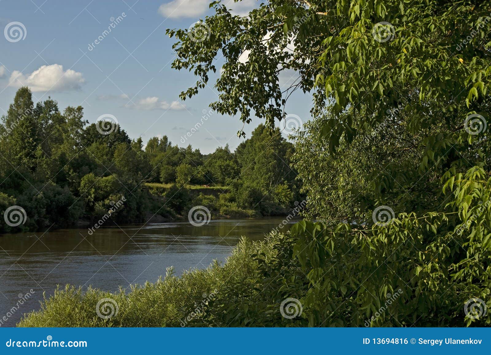 Dnieper River stock photo. Image of dnieper, river, trees - 13694816