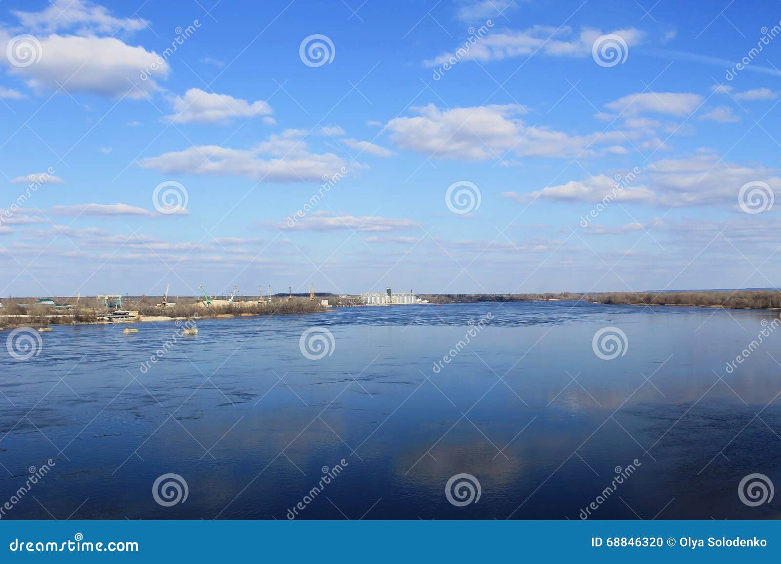 Dnieper river in Ukraine stock photo. Image of environment - 68846320