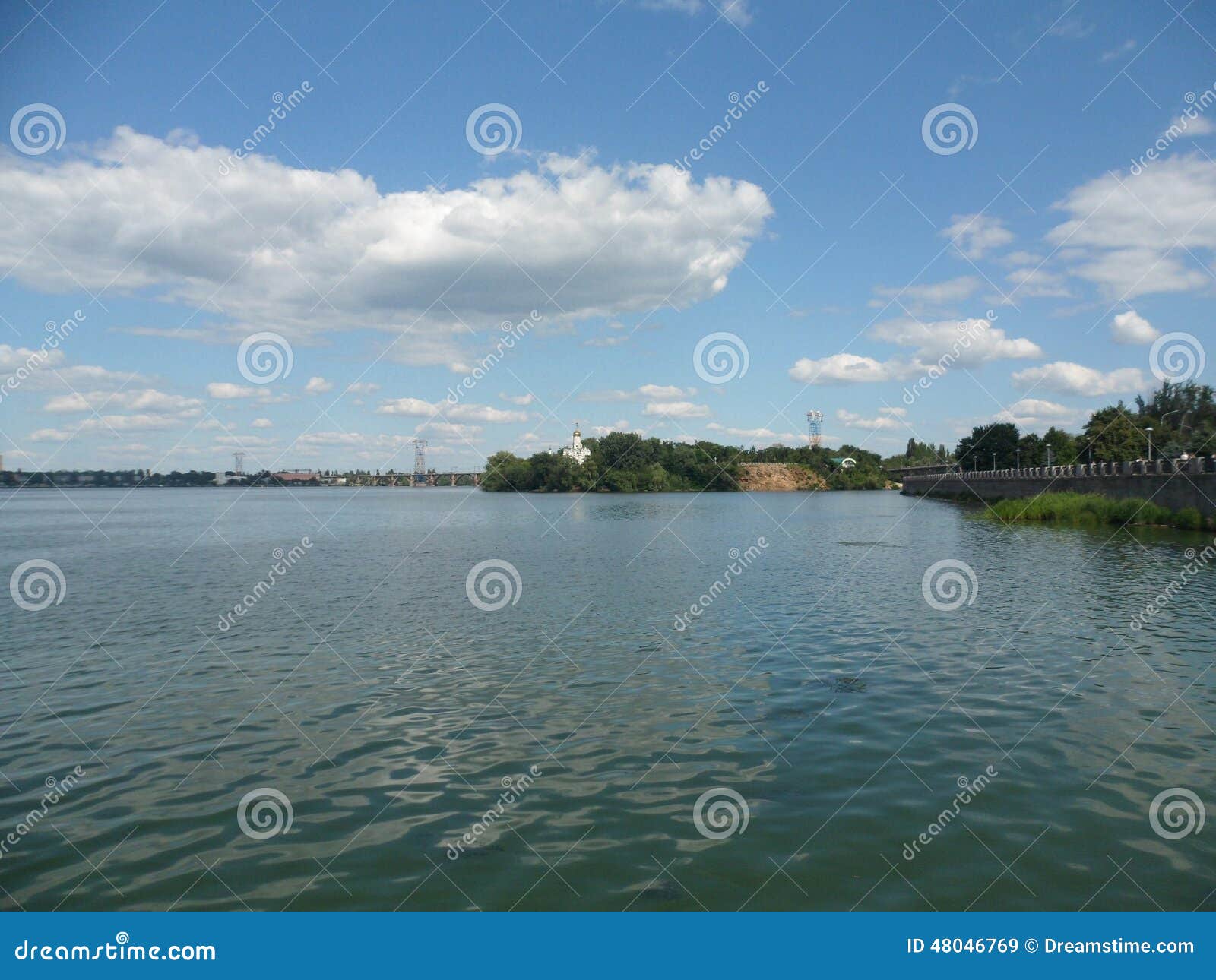 Dniepr, Stad, Dnepropetrovsk, Dniepe, Stock Afbeelding - Image of ...