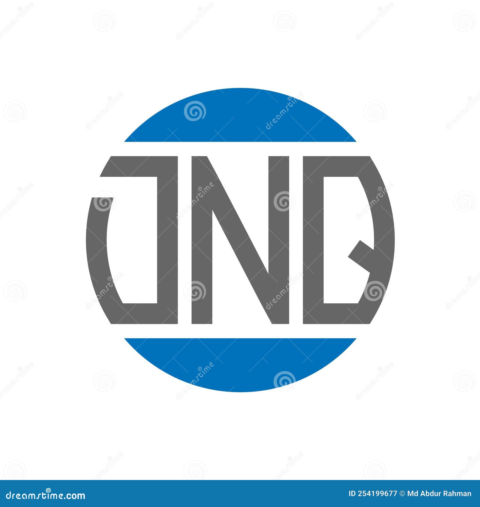 DNQ Letter Logo Design on White Background. DNQ Creative Initials ...