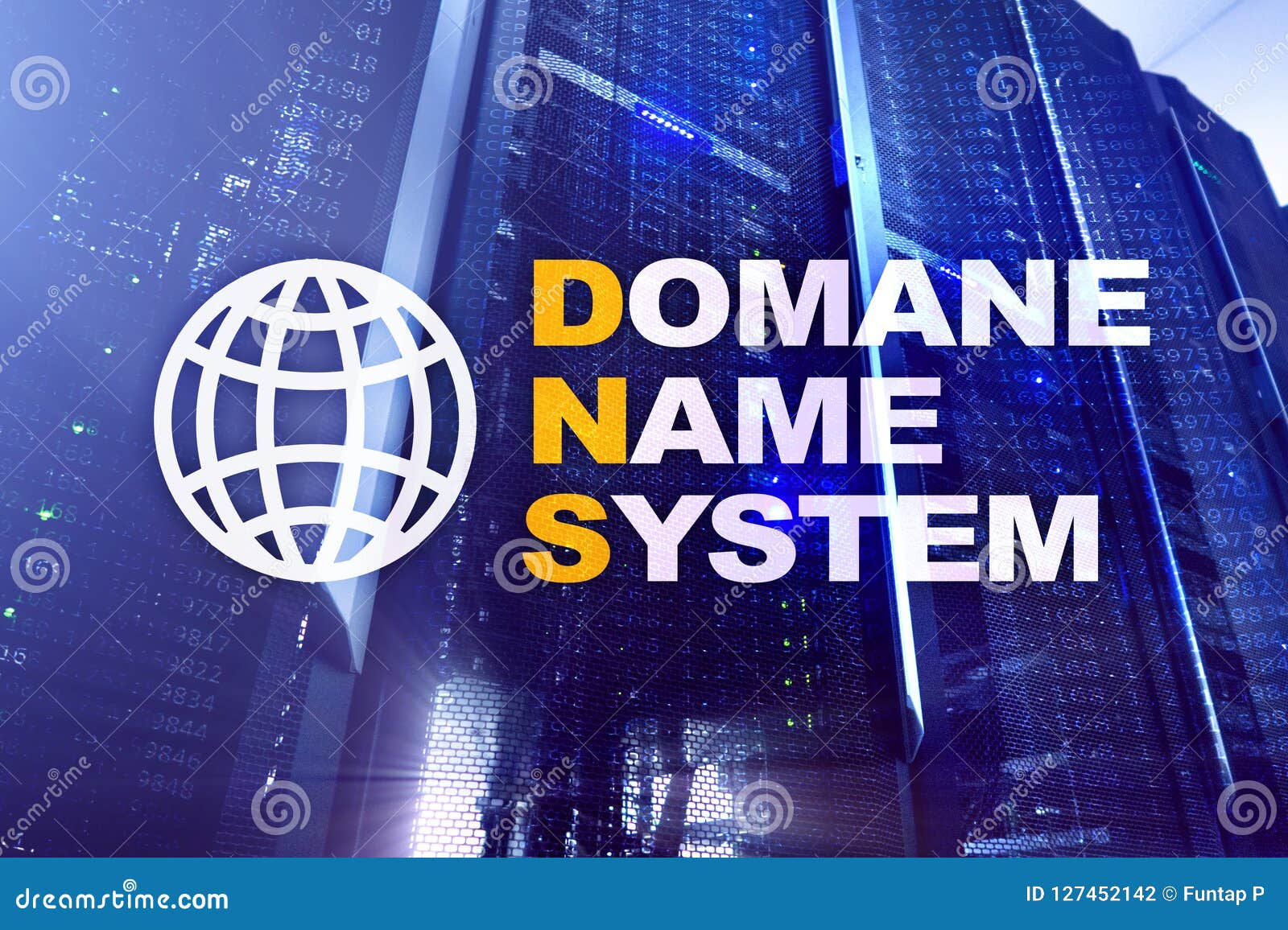 Dns - Domain Name System, Server And Protocol. Internet And Digital ...