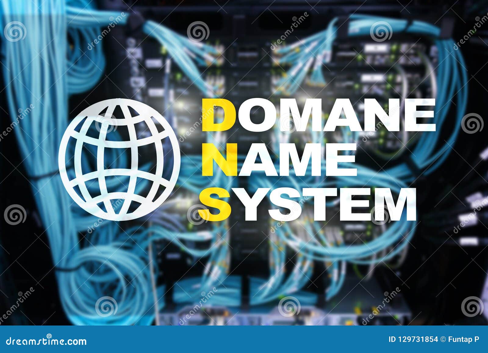 Dns - Domain Name System, Server And Protocol. Internet And Digital ...