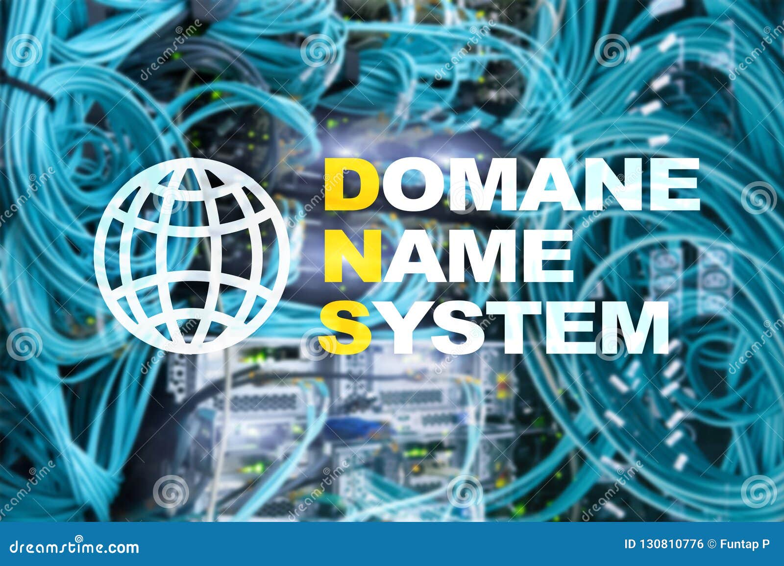 Dns - Domain Name System, Server And Protocol. Internet And Digital ...