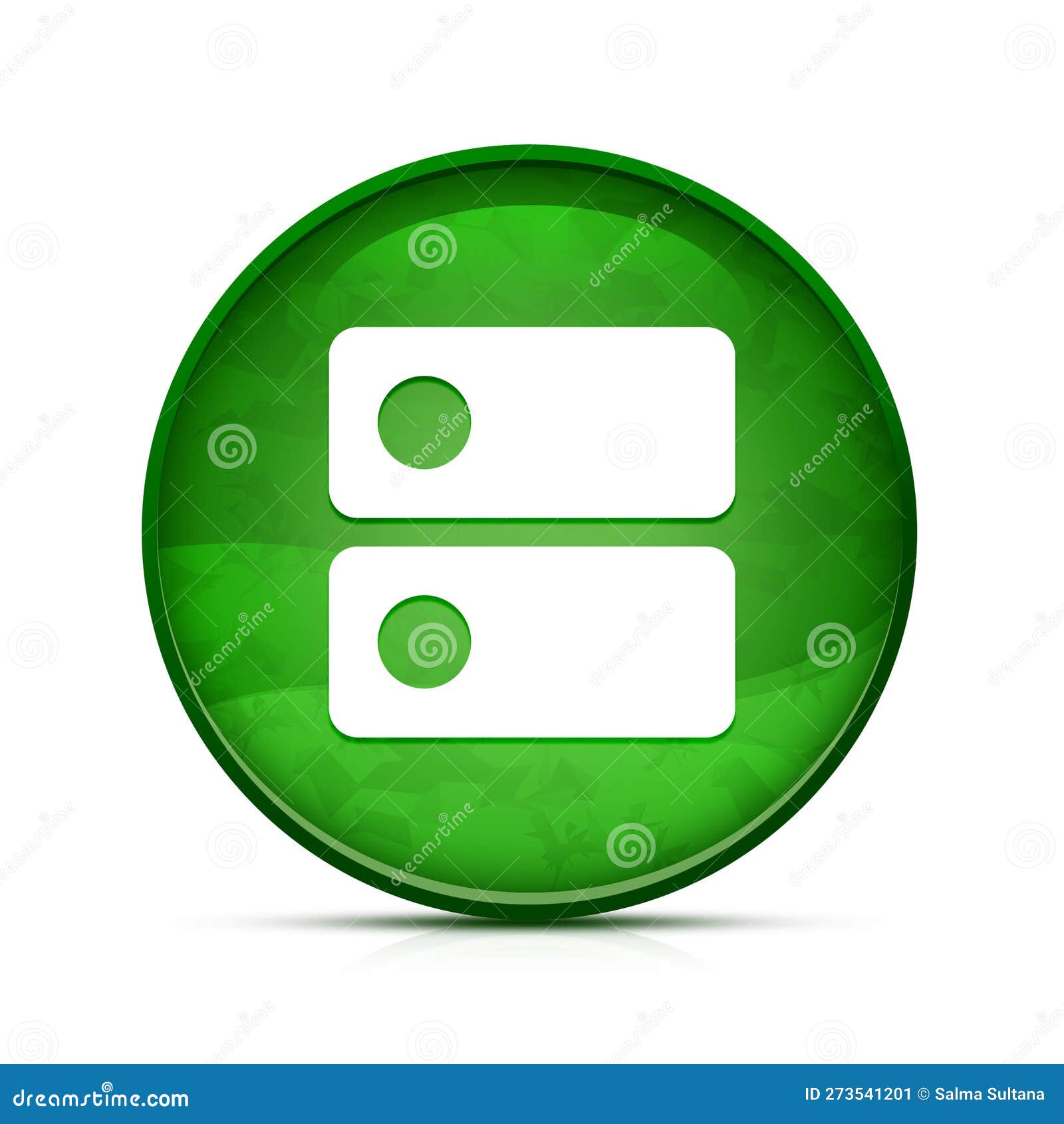 DNS Icon on Classy Splash Green Round Button Illustration Stock ...