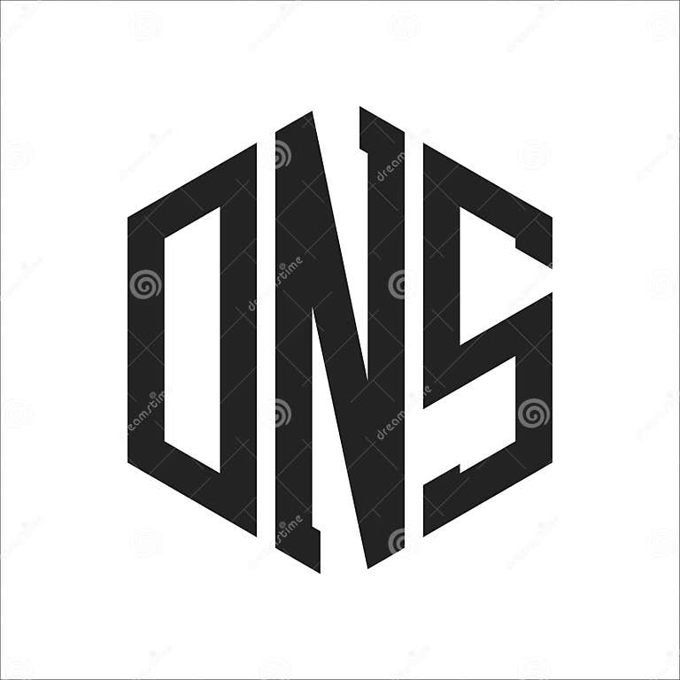 DNS Logo Design. Initial Letter DNS Monogram Logo Using Hexagon Shape ...