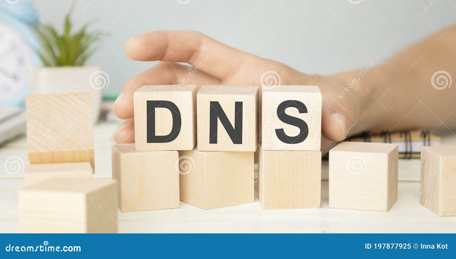 DNS Text on Cubes, Domain Name Stock Image - Image of business, leisure ...