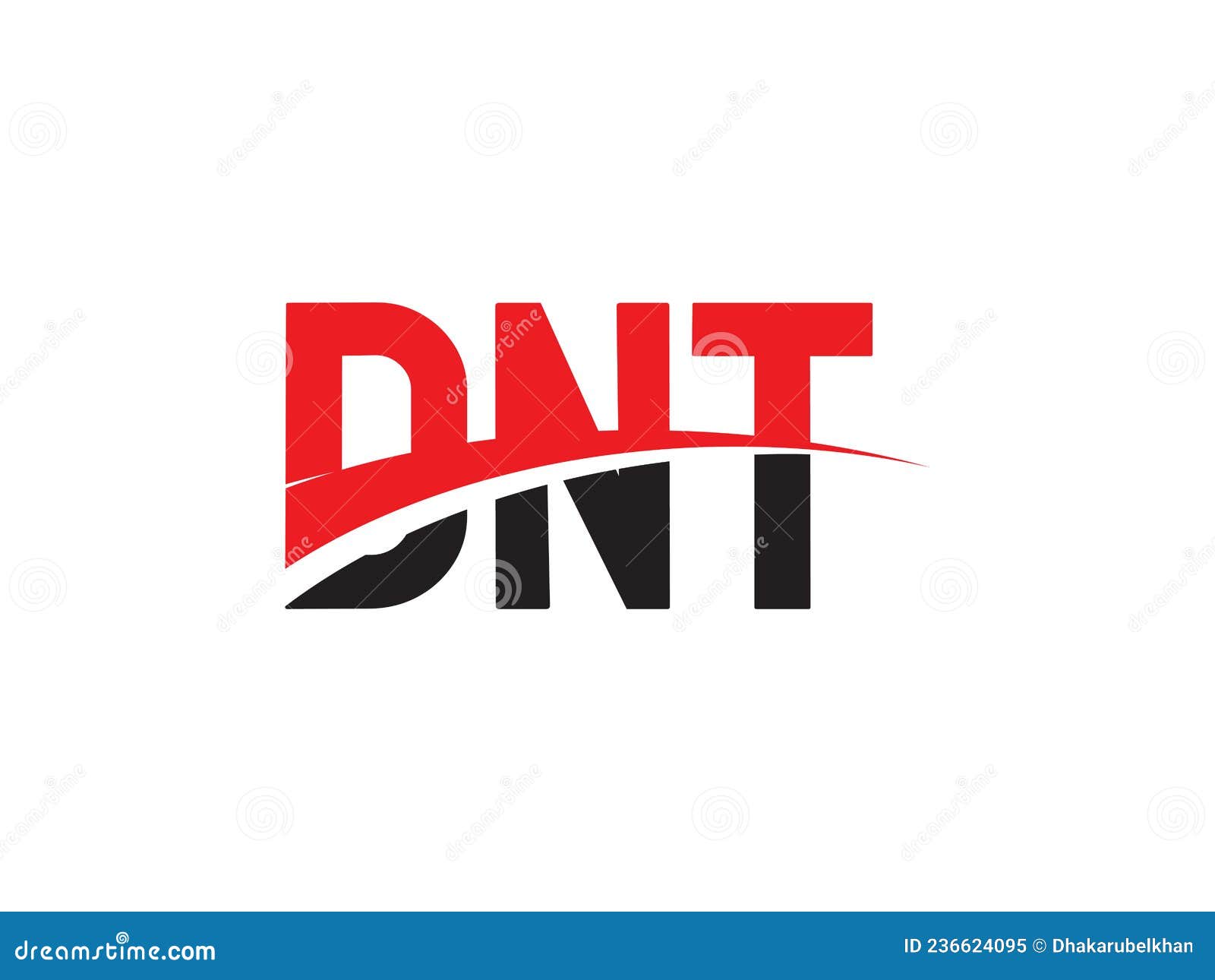 DNT Letter Initial Logo Design Vector Illustration Stock Vector ...