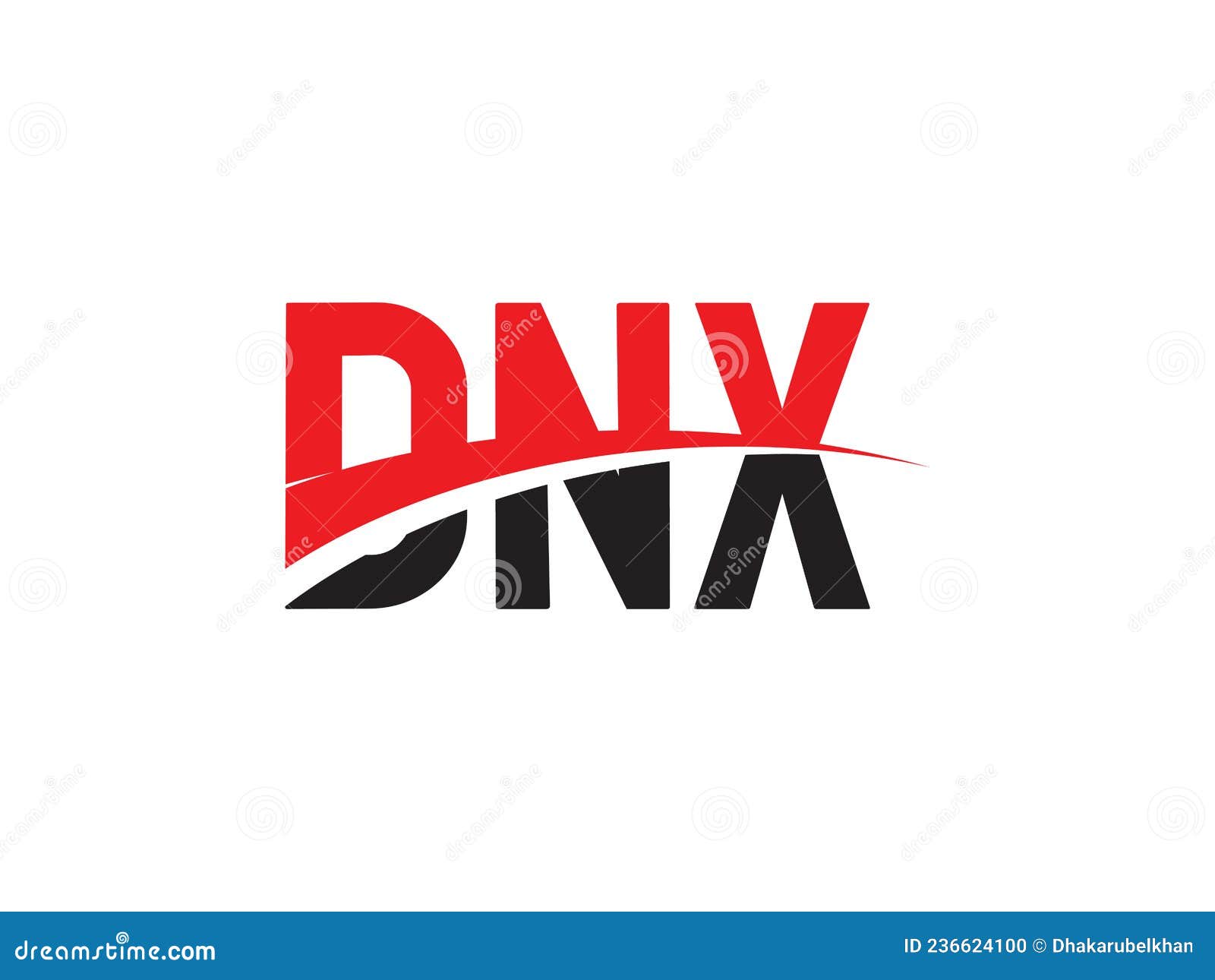 DNX Letter Initial Logo Design Vector Illustration Stock Vector ...