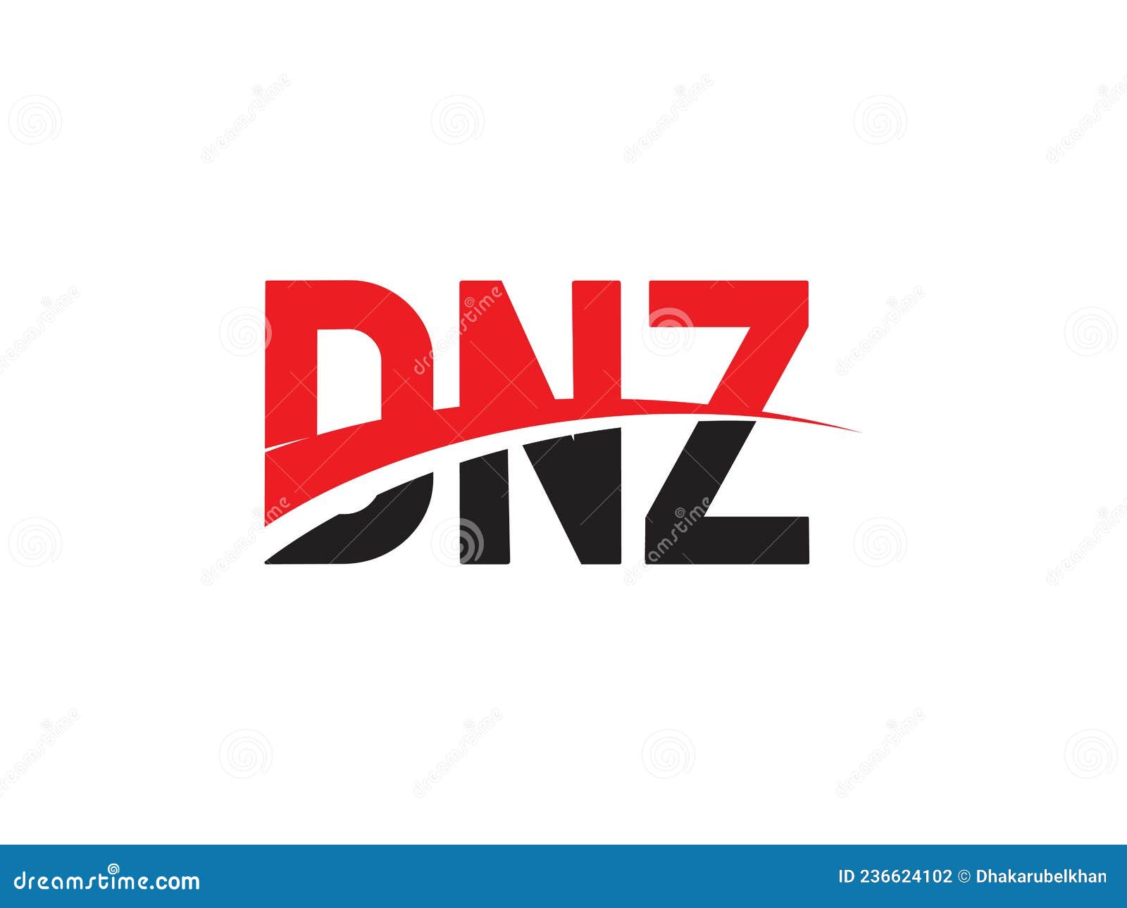 DNZ Letter Initial Logo Design Vector Illustration Stock Vector ...