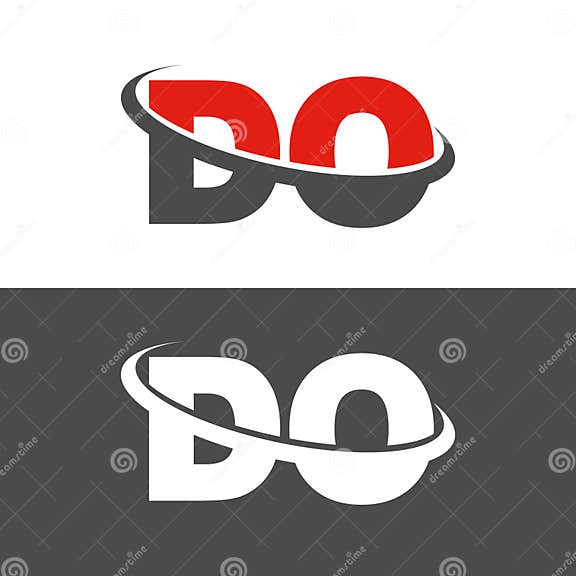 DO Alphabet Letters Monogram Icon Logo DO Stock Vector - Illustration ...