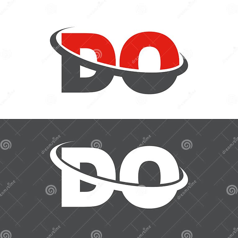 DO Alphabet Letters Monogram Icon Logo DO Stock Vector - Illustration ...