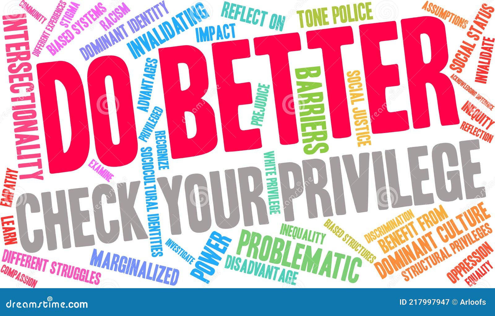 Do Better Word Cloud stock vector. Illustration of discrimination ...