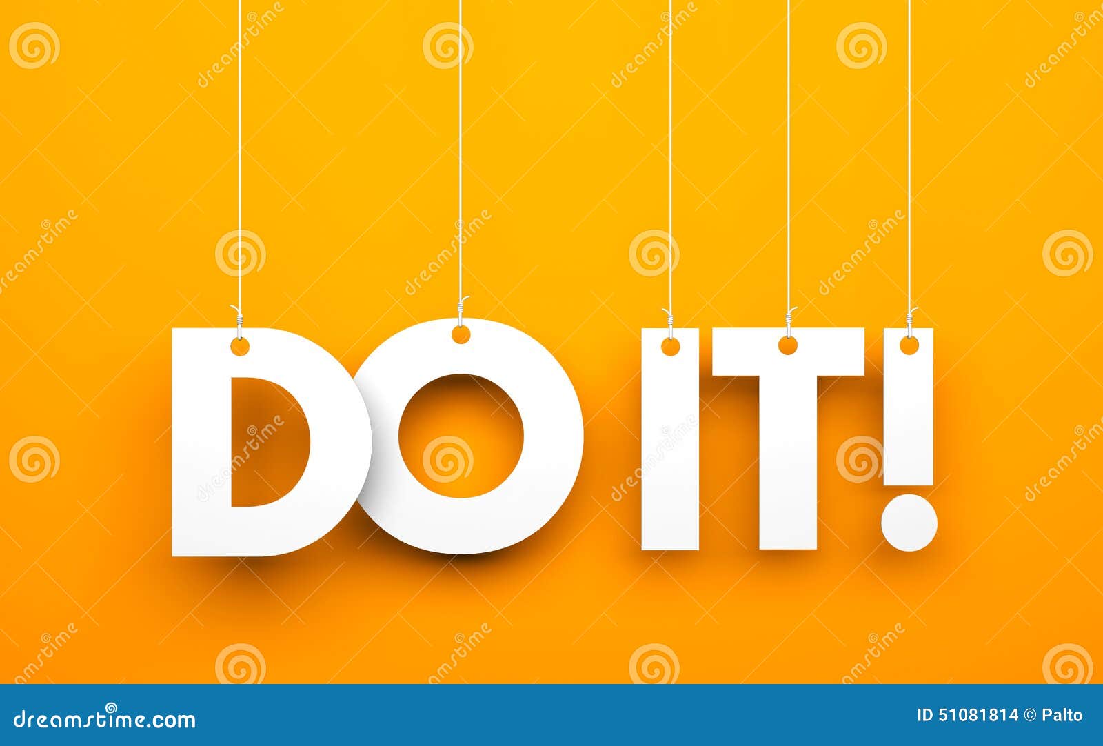 Do it! stock illustration. Illustration of point, private - 51081814