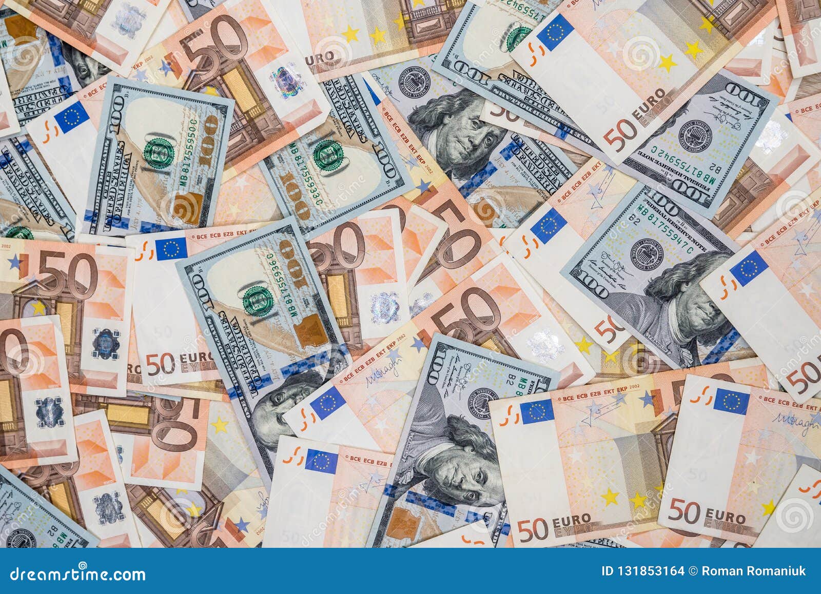 50 100 Do D?lar C?dulas Do Wuro E Como O Fundo Foto de Stock - Imagem de troca, comércio: 131853164