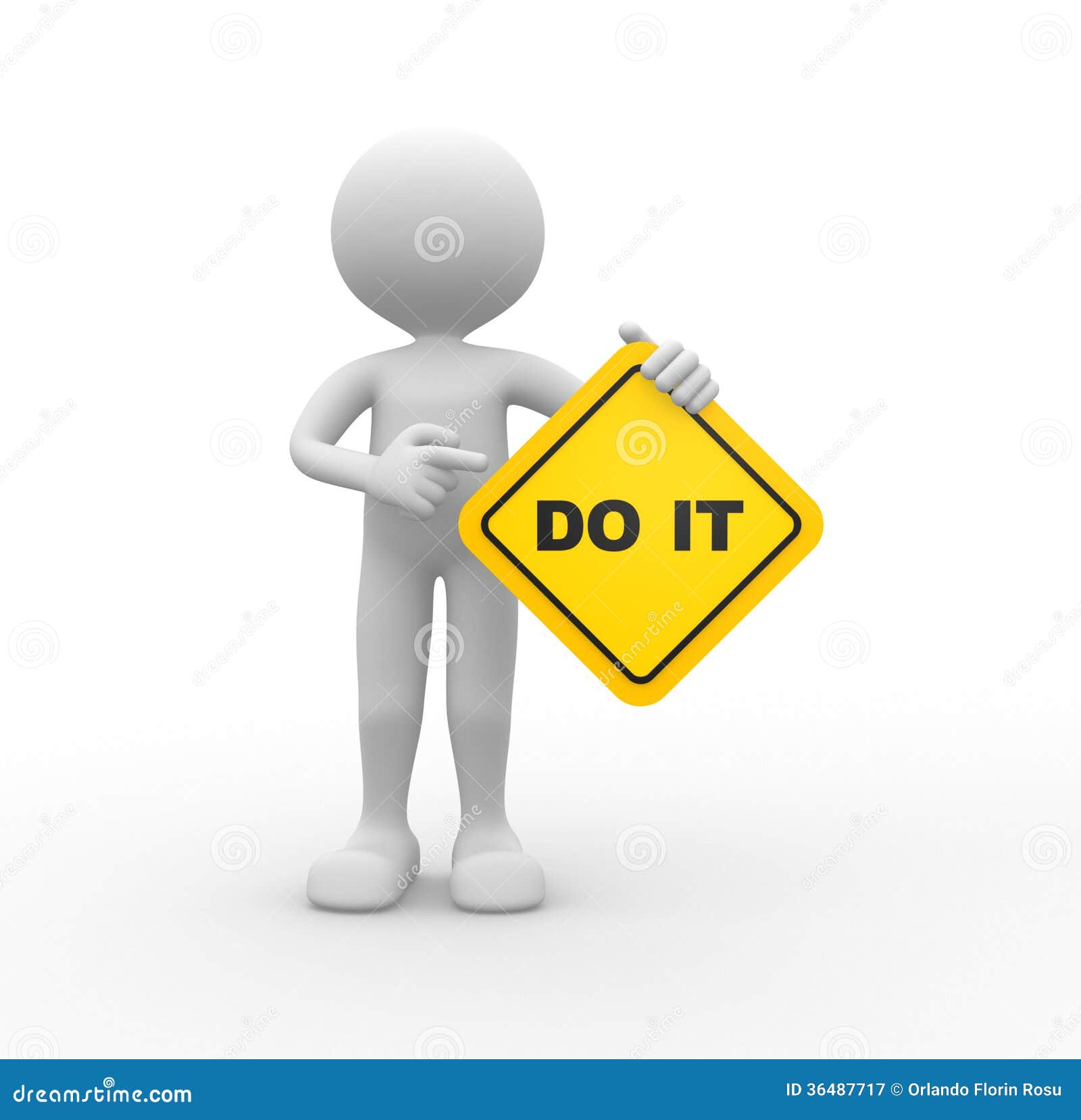 Do it! stock illustration. Illustration of hold, motivation - 36487717