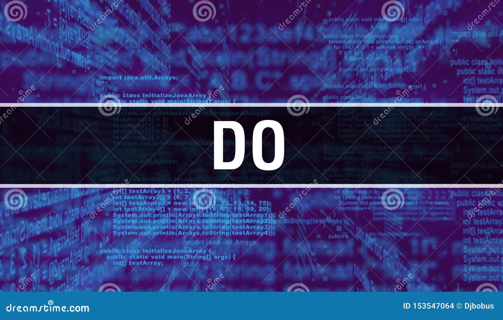 Do with Digital Java Code Text. Do and Computer Software Coding Vector ...