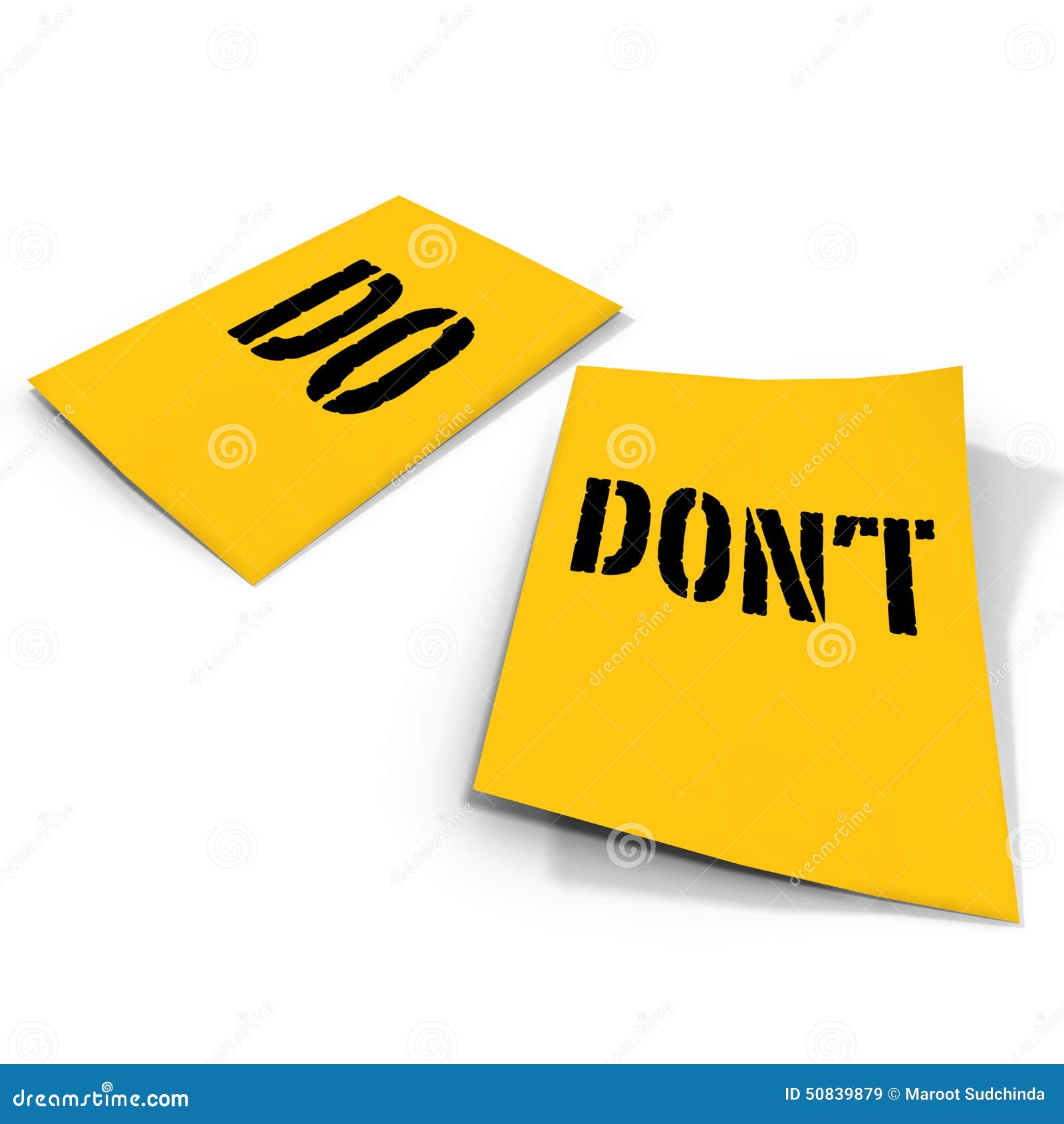 Do and don t text on note stock illustration. Illustration of ...