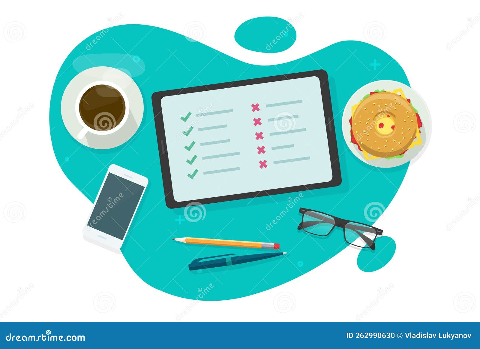 Do and Dont List Vector Concept or Bad Good Tips Checklist Flat Work ...