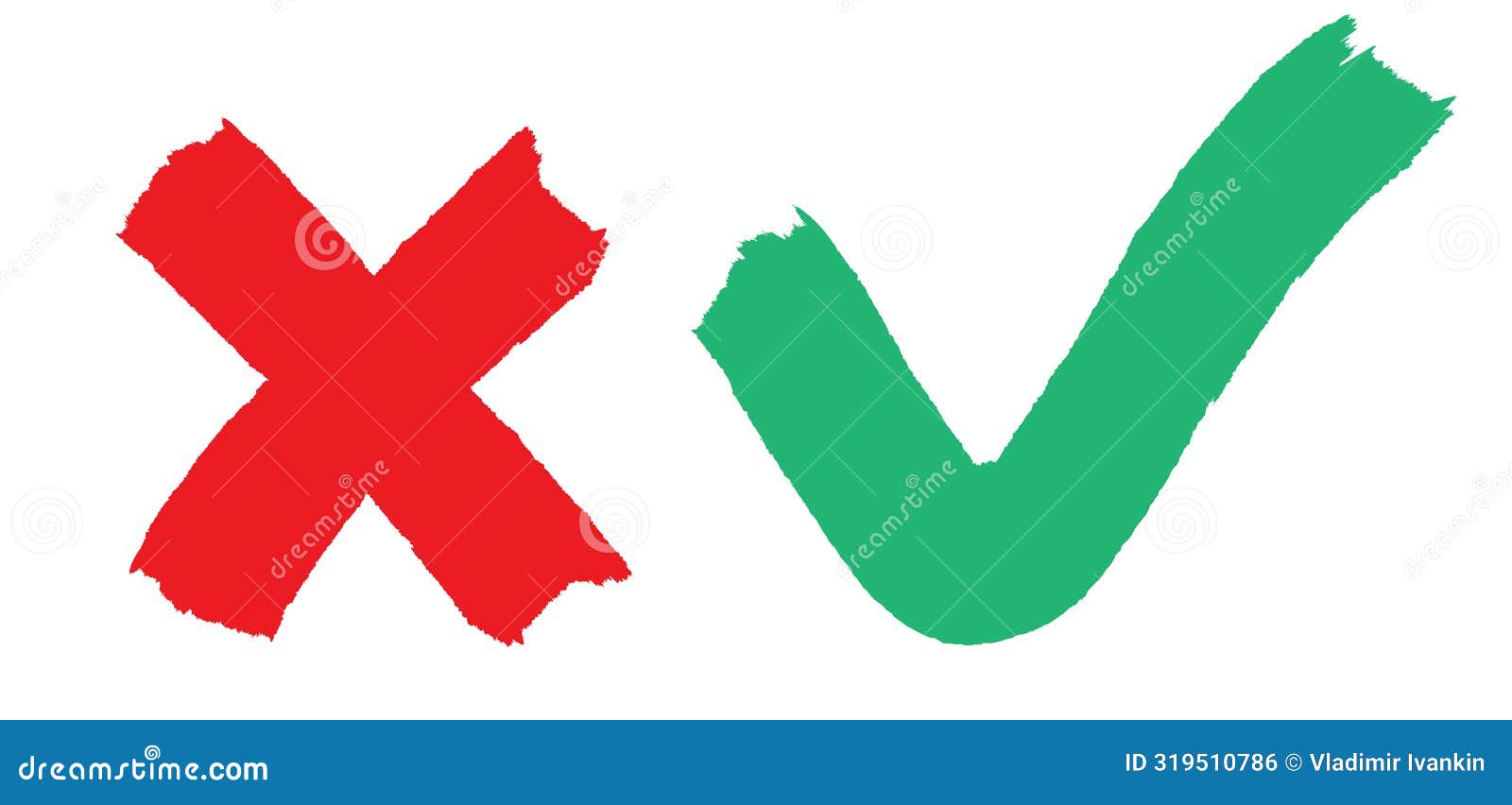 Do and Dont Sign Color Style Stock Vector - Illustration of mark ...