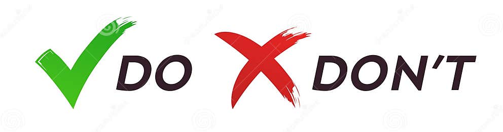 Do and Dont Sign Modern Gradient Style Stock Vector - Illustration of ...