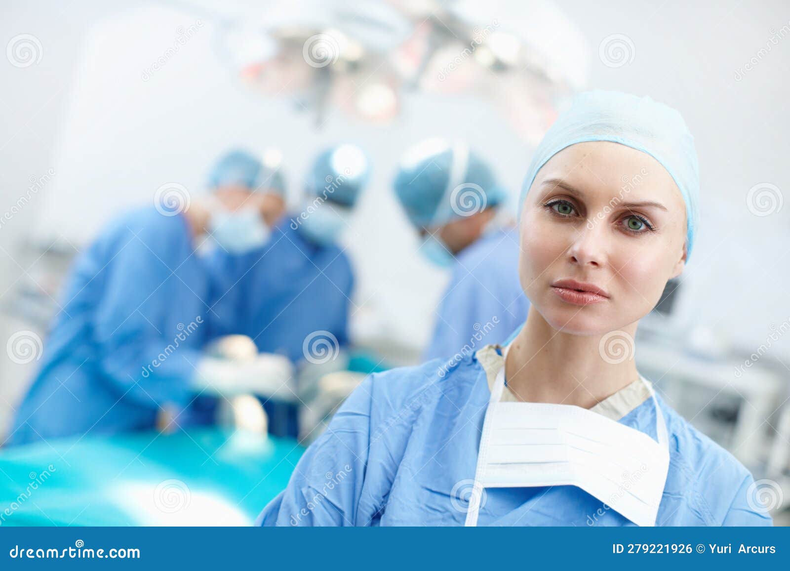 We Do Everything we Can for Them. Tilted View of a Female Surgeon with ...