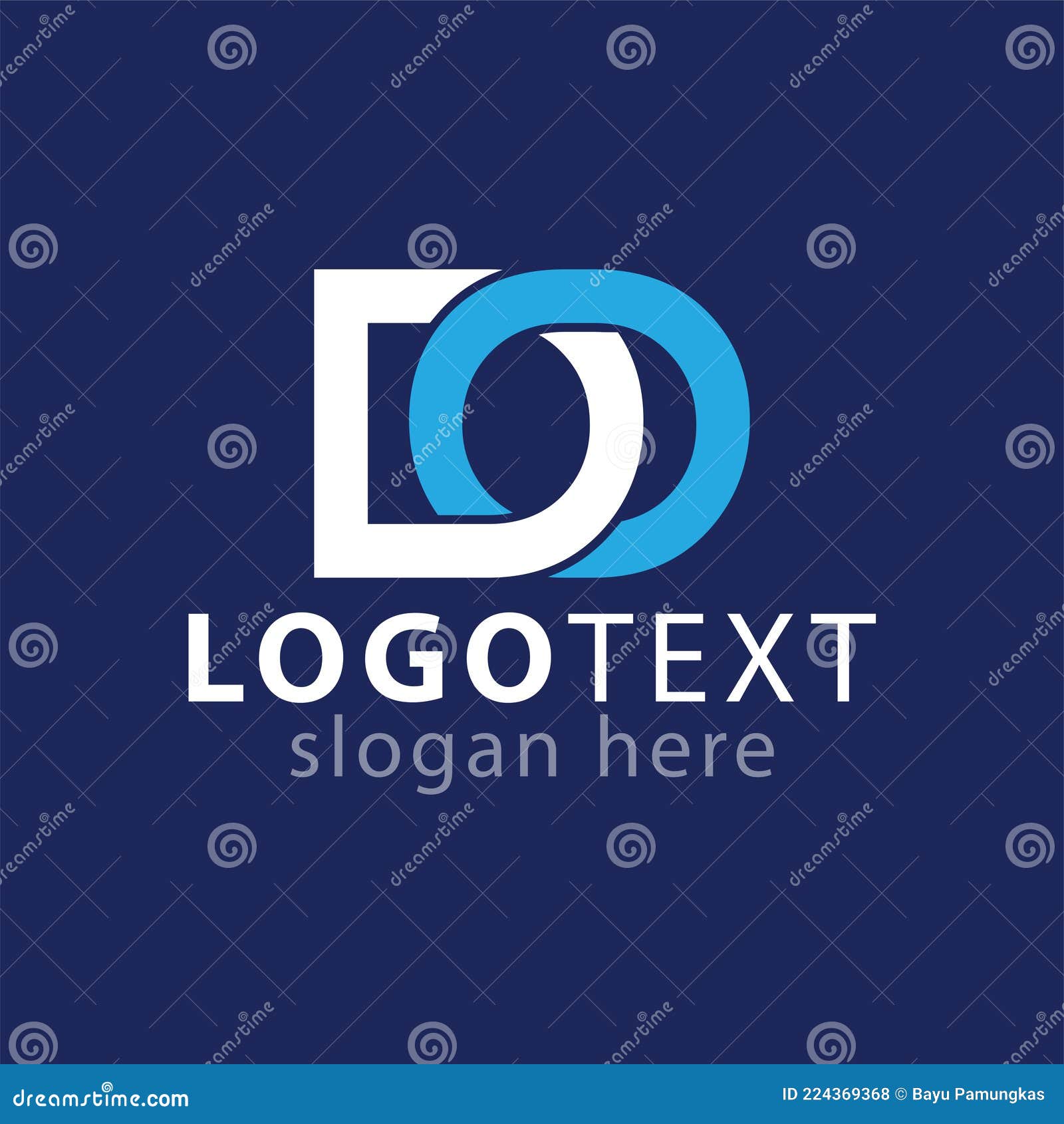 DO Initial Letter Abstract Logo Vector Stock Vector - Illustration of ...